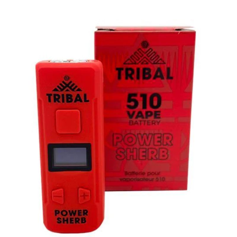 510 Battery Tribal Power Sherb Pro Variable Voltage Vape Box of 6 | Maq